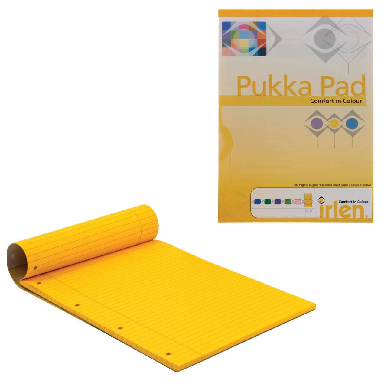 6-Pack Irlen Pukka Pad A4 80gsm Ruled With Margin 100 Pages 50 Sheets ...