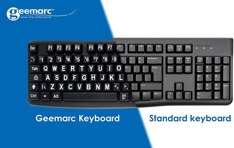 Geemarc Standard Big Letter Keyboard – Dyslexic.com